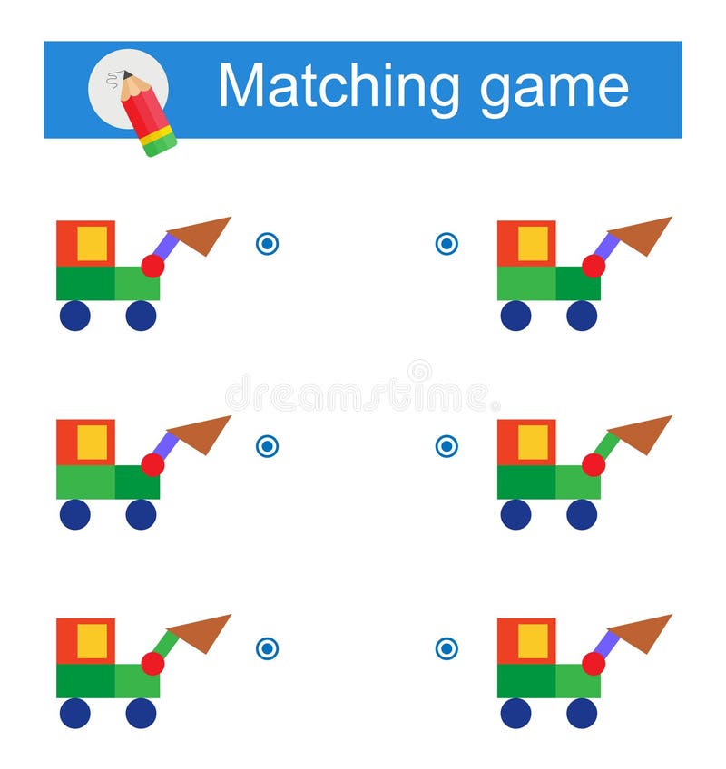 Matching Game for Children. Task for the Development of Attention and ...