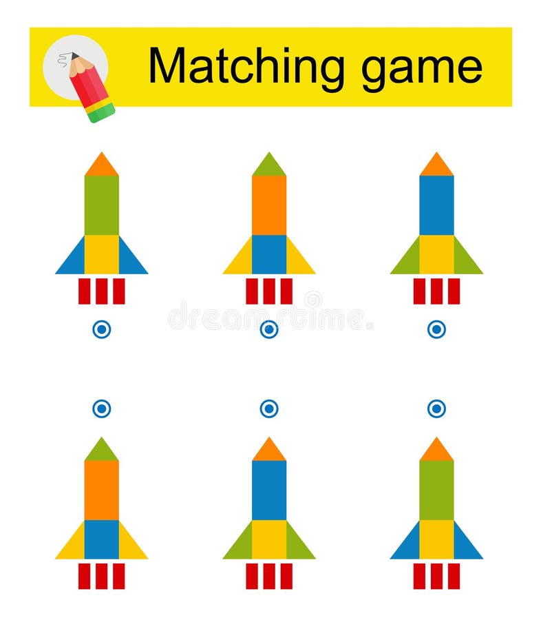 Matching Game for Kids. Task for the Development of Attention and Logic ...