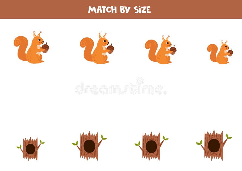 Matching Squirrels Stock Illustrations – 1 Matching Squirrels Stock ...