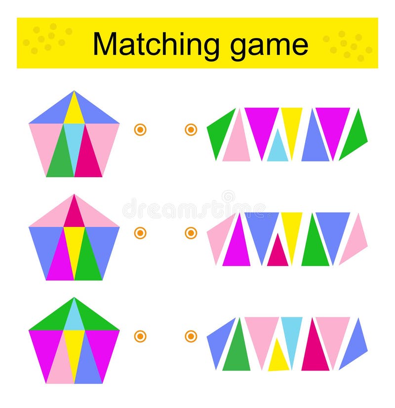 Matching Game for Kids. Task for the Development of Attention and Logic ...