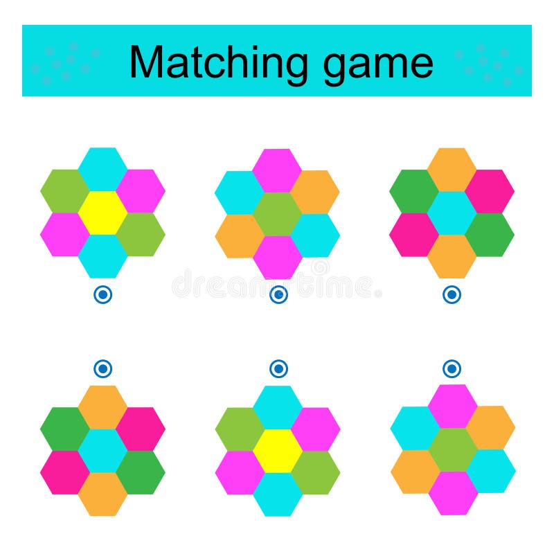 Matching Game. Task for the Development of Attention and Logic Stock ...