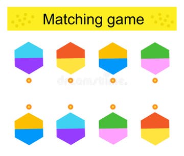 Matching Game. Task for the Development of Attention and Logic Stock ...