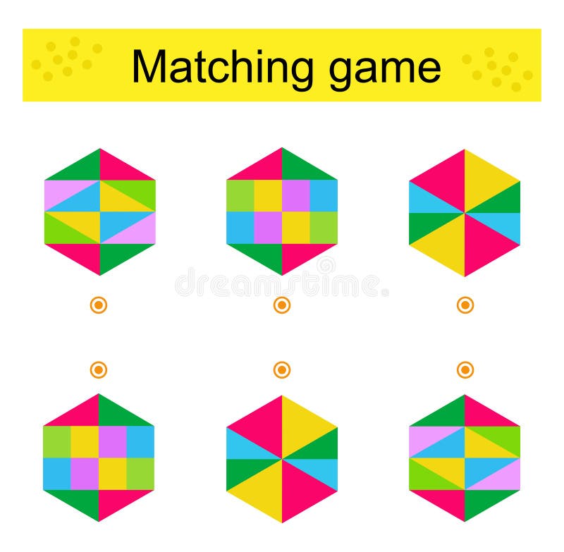 Matching Game for Kids. Task for the Development of Attention and Logic ...