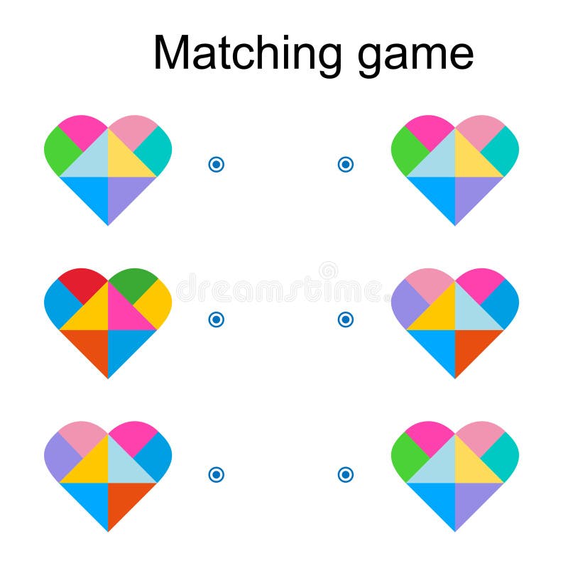 Matching Game for Kids. Task for the Development of Attention and Logic ...