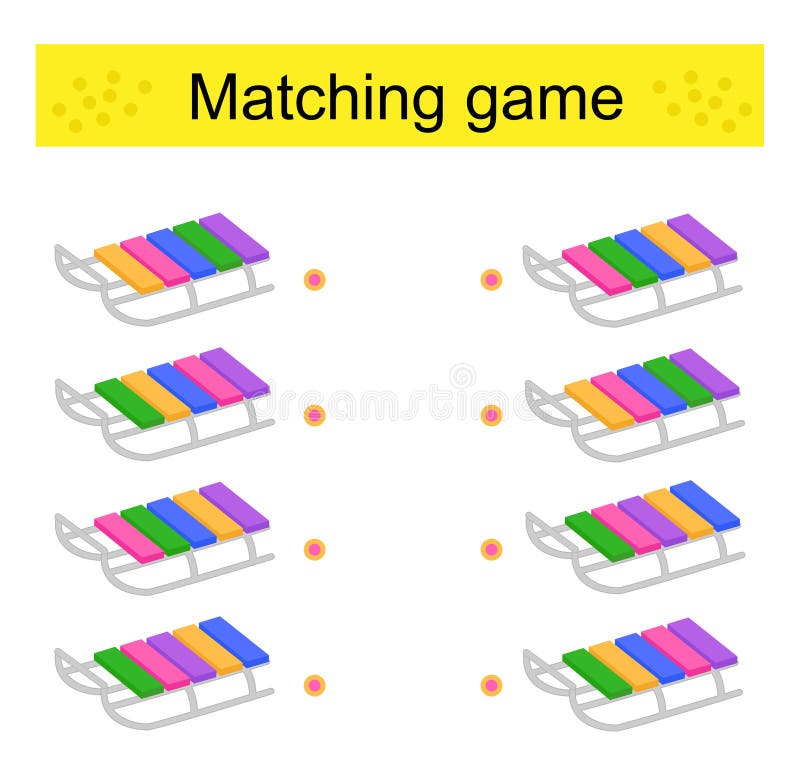 Matching Game for Kids. Task for the Development of Attention and Logic ...