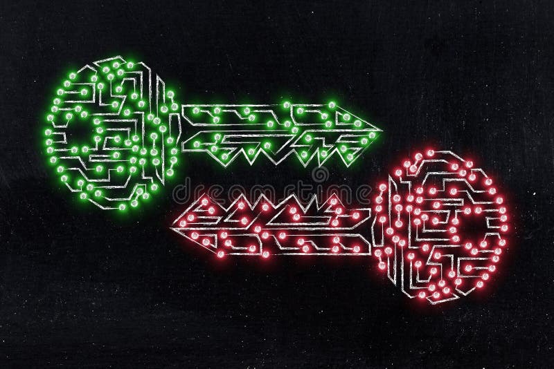 Matching Keys Made of Circuits & Led Lights, Encryption & Cryptography ...