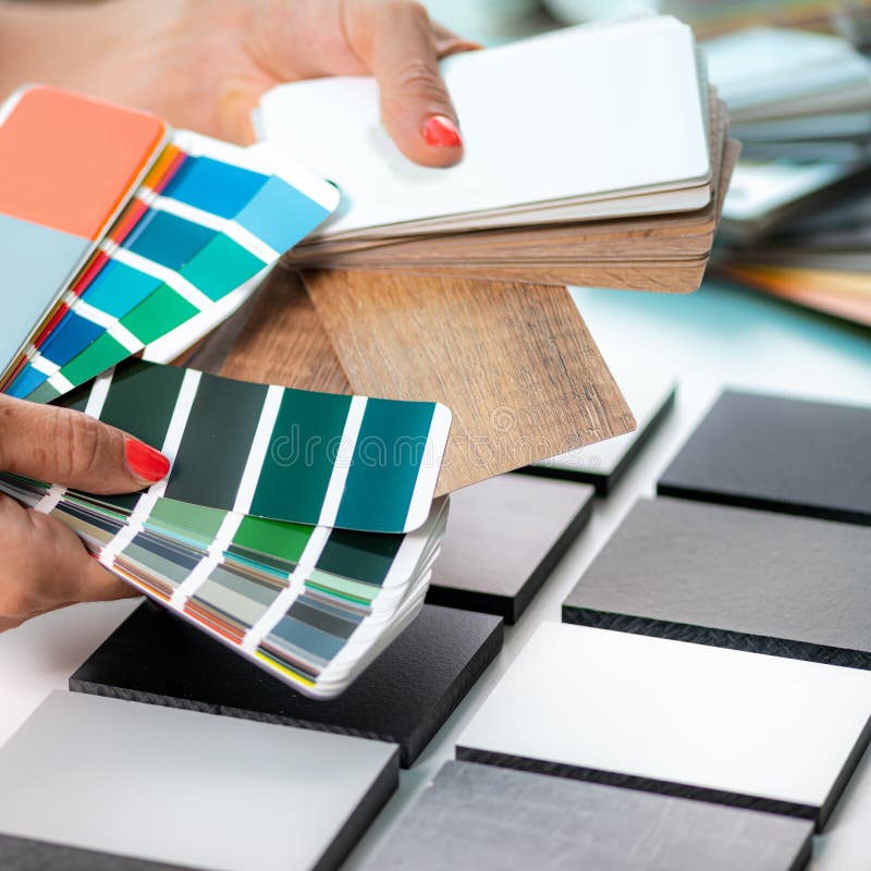 Matching Materials, Samples Stock Photo - Image of choosing, creative ...