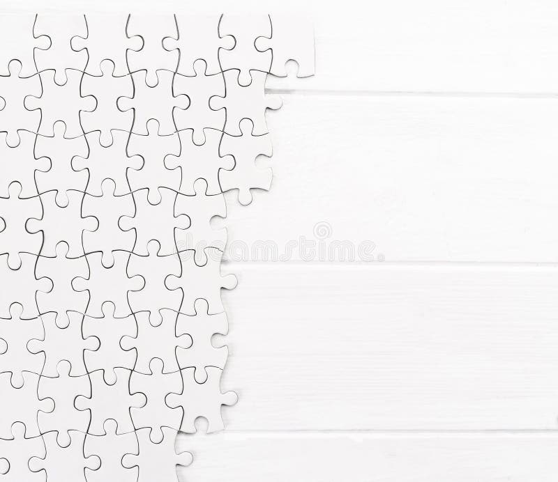 Matching pieces of puzzle stock photo. Image of connection - 222111400