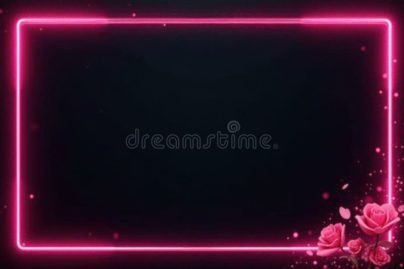 Matching Pink Frames on a Black Background, Ready for Your Design ...