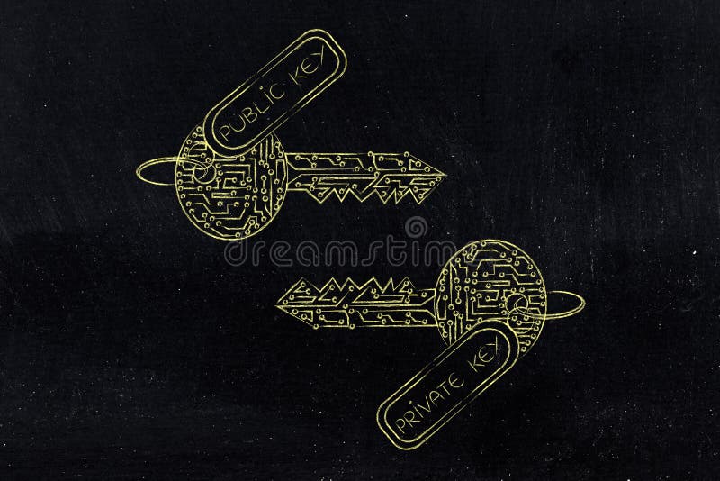 Matching Private & Public Keys Made of Circuits, Encryption Concept ...