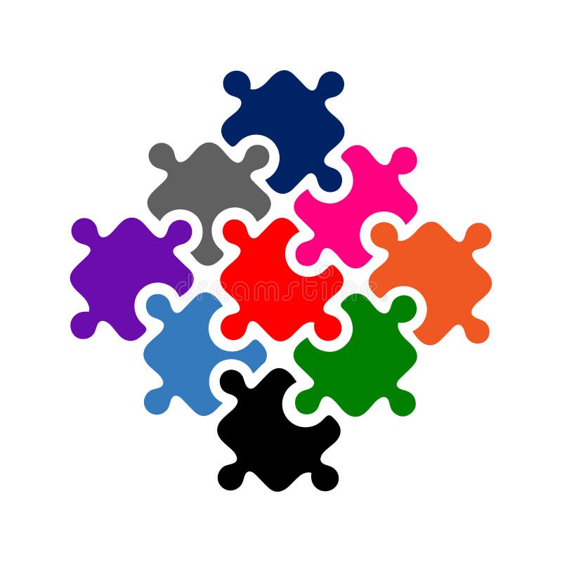 Matching, Puzzle, Solution Icon. Editable Vector Graphics Stock Vector ...