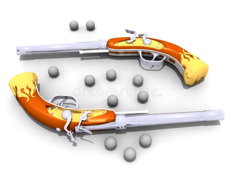 Matchlock Pistol Stock Illustrations – 12 Matchlock Pistol Stock ...