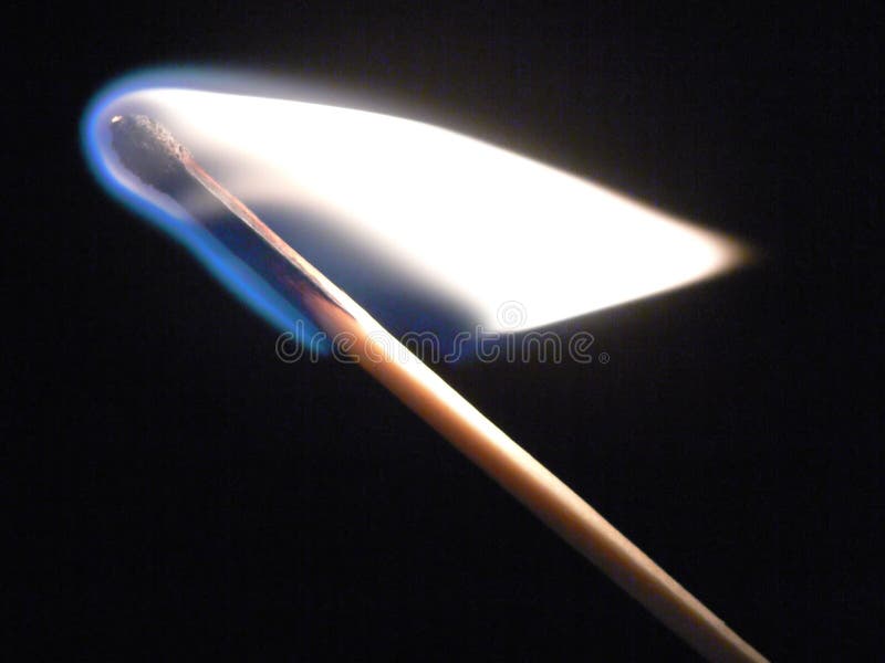 Matchstick Alight stock photo. Image of blue, matchstick - 484196