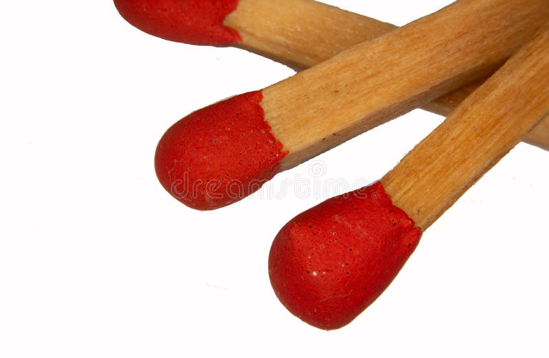 Matchstick with red head stock photo. Image of stalk - 191650454