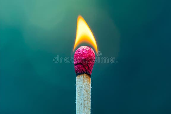 A Matchstick with a Red Matchstick Sticking Out of it Stock Photo ...