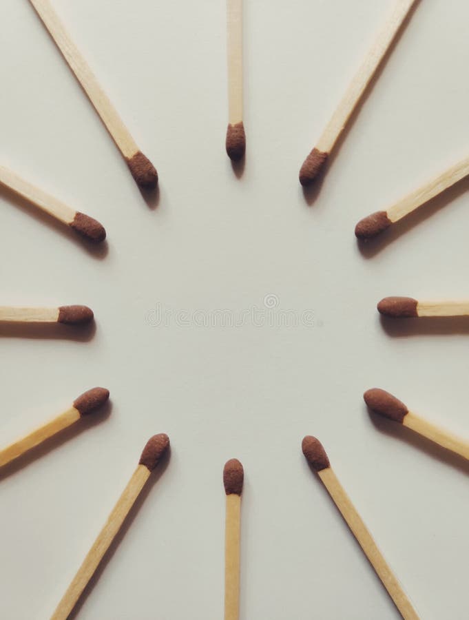 Matchstick Flat Lay Photography Ideas, Flat Laid Matchstick and Their ...