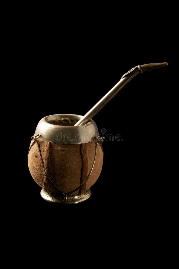 Mate Container Over Black Background Stock Image - Image of craft ...