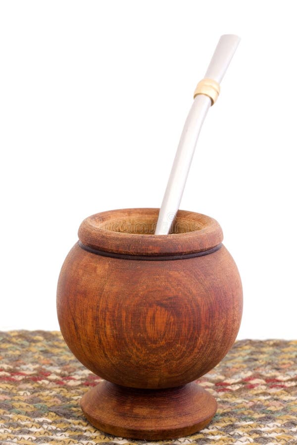 Mate Cup with Bomba - Wood stock photo. Image of weave - 18110374