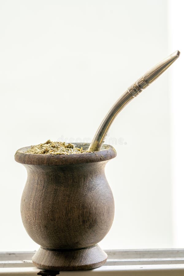 Mate Drink Isolated on a White Background Stock Photo - Image of mate ...