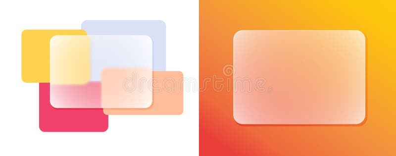 Mate Glass Transparent Isolated Vector Graphic Illustration, Square ...