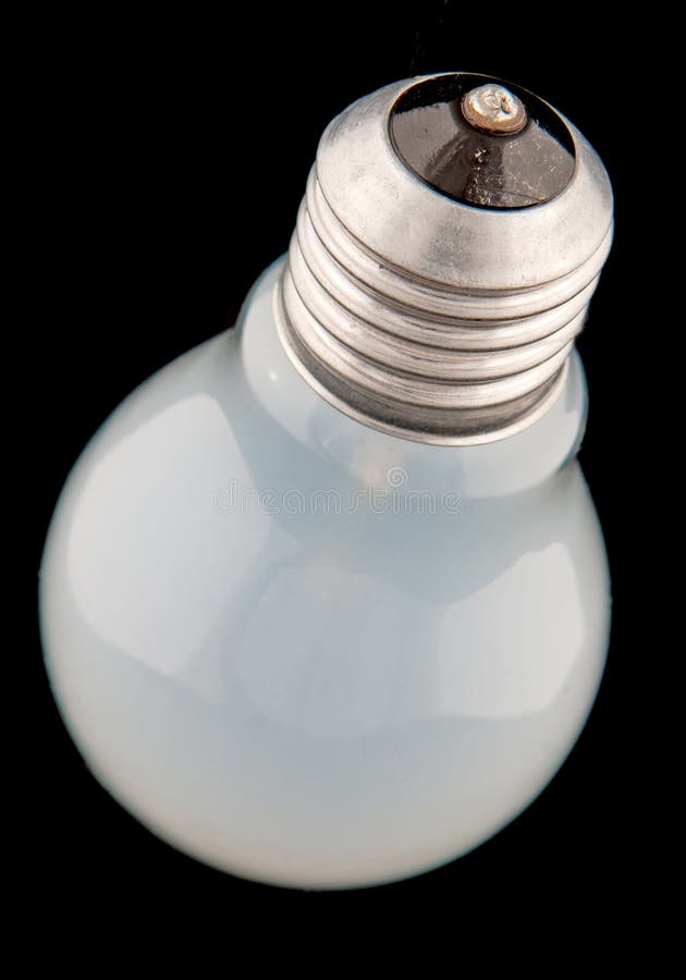 Mate light bulb on black stock image. Image of solution - 23373707
