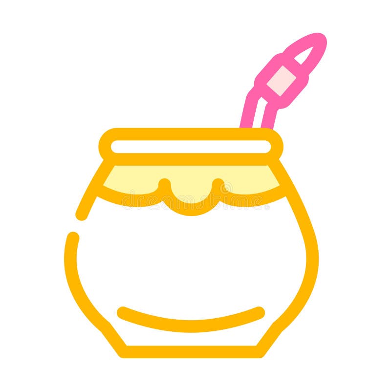 Mate Tea Color Icon Vector Illustration Color Stock Vector ...