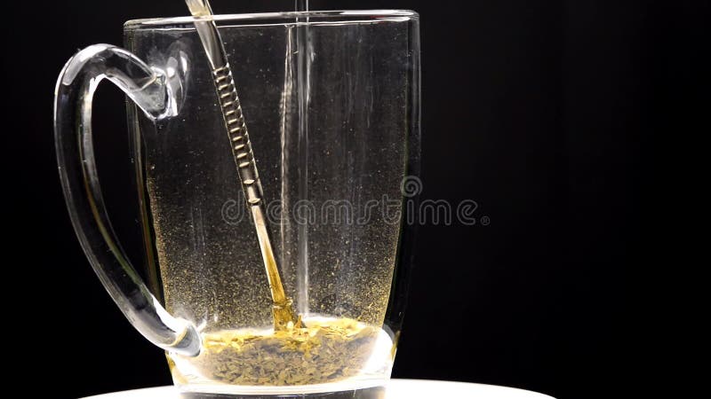 Mate Tea Drie Tea and Preparation on a Turn Table Stock Video - Video ...