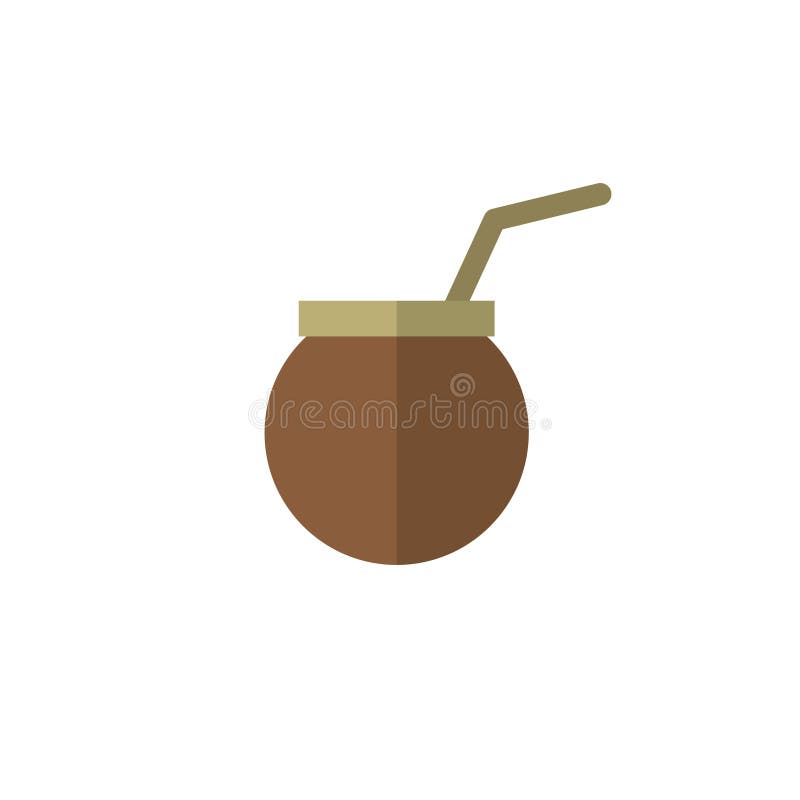 Mate Tea Icon, Vector Illustration Stock Vector - Illustration of ...