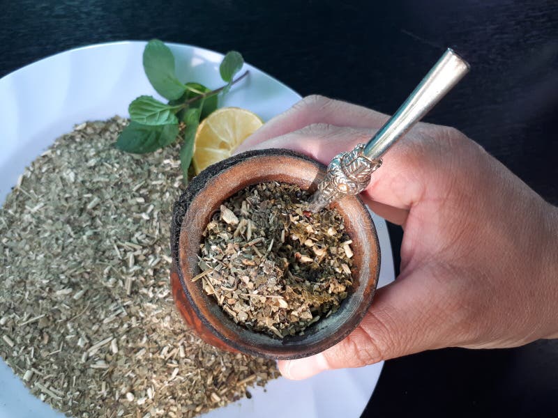 Mate Uma Bebida Tradicional Da Argentina Foto de Stock - Imagem de ...