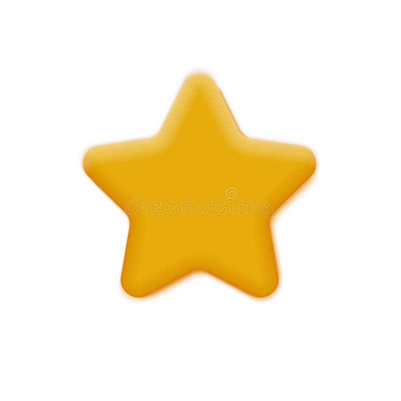 Yellow Star Christmas Toy Cartoon Stock Illustration - Illustration of ...