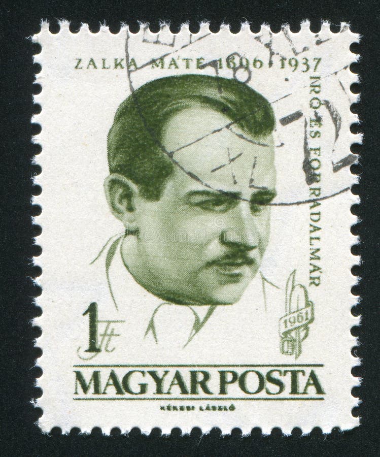 Mate Zalka editorial stock image. Image of postage, retro - 232326974