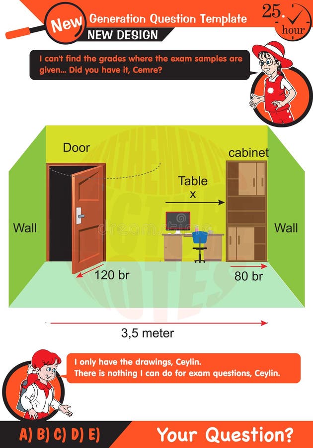 Math, Algebraic Expressions, the Next Generation Test Question Stock ...