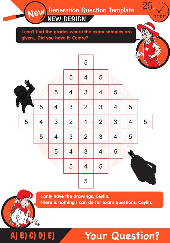 Math, Algebraic Expressions, the Next Generation Test Question Stock ...