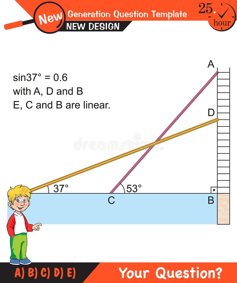 Math - Algebraic Expressions,.the Next Generation Test Question. Stock ...