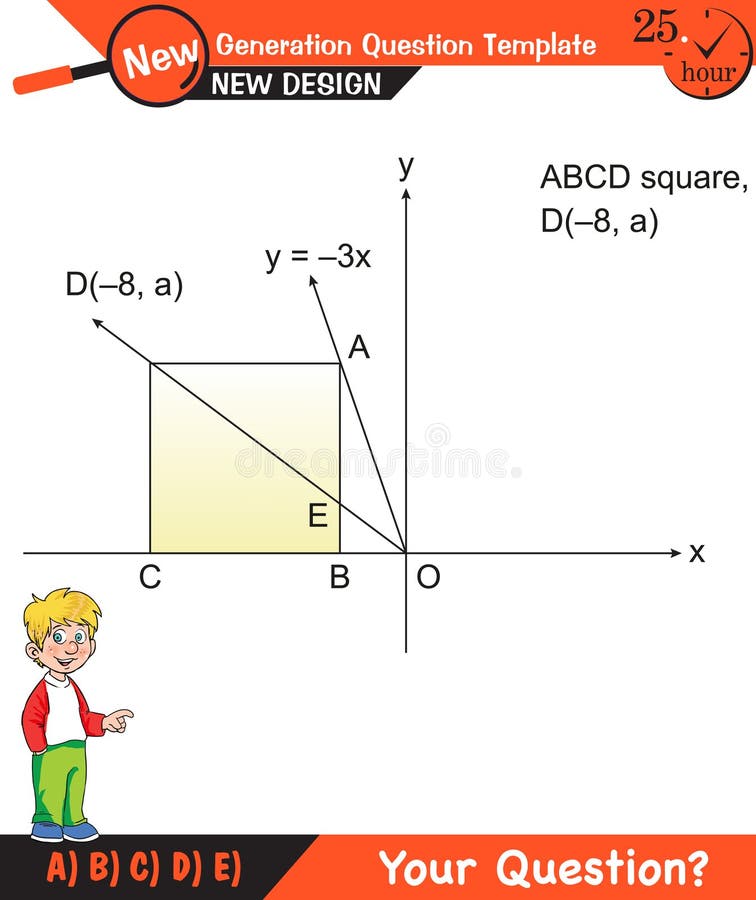 Math - Algebraic Expressions,.the Next Generation Test Question. Stock ...