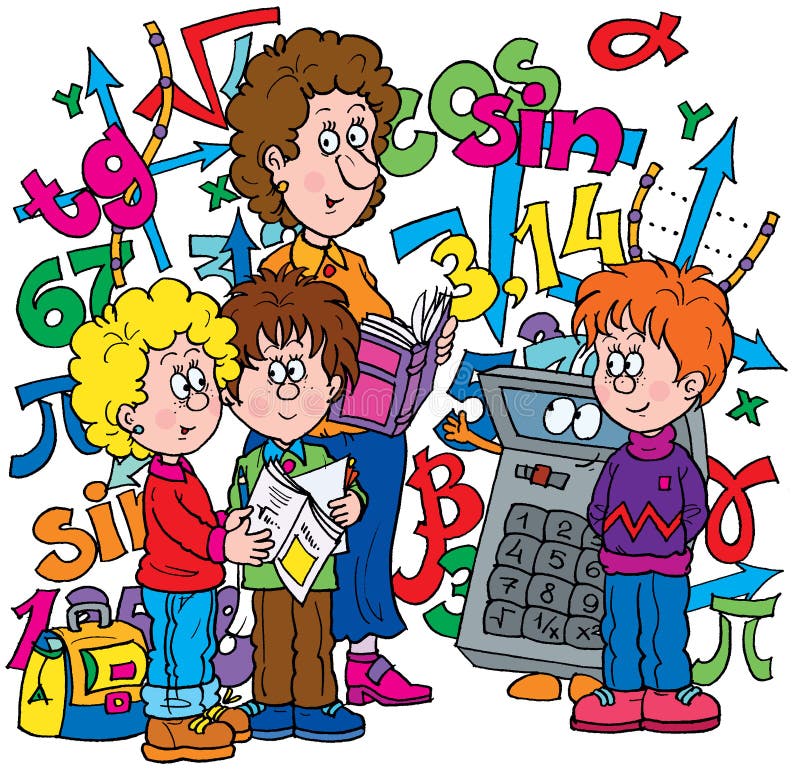 Matematica illustrazione di stock. Illustrazione di animato - 2213105