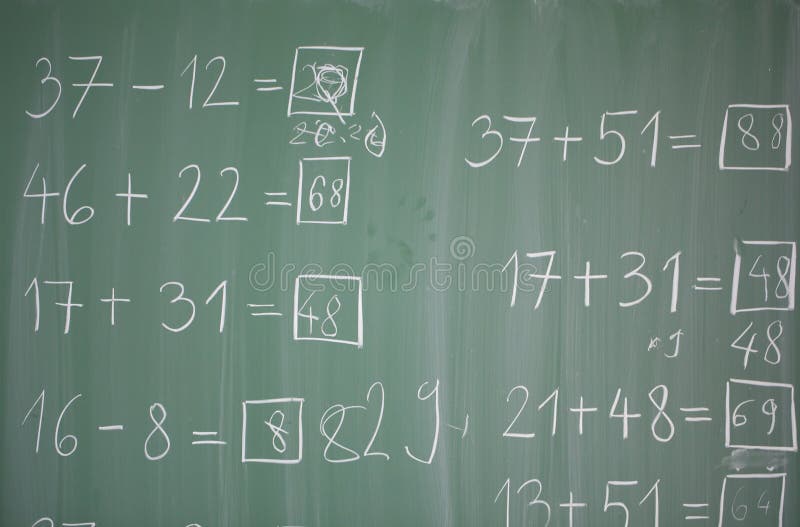 Matematics in Primary School Stock Photo - Image of matematics, math ...