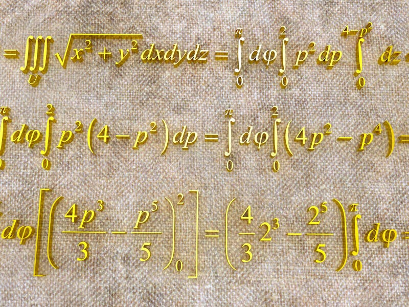 Matematiska formler stock illustrationer. Illustration av formler ...