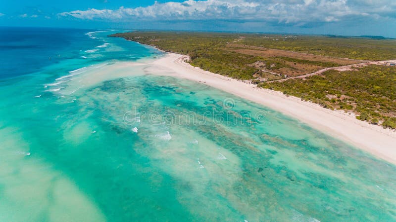 Matemwe Coastline in Zanzibar, Tanzania Stock Image - Image of ...