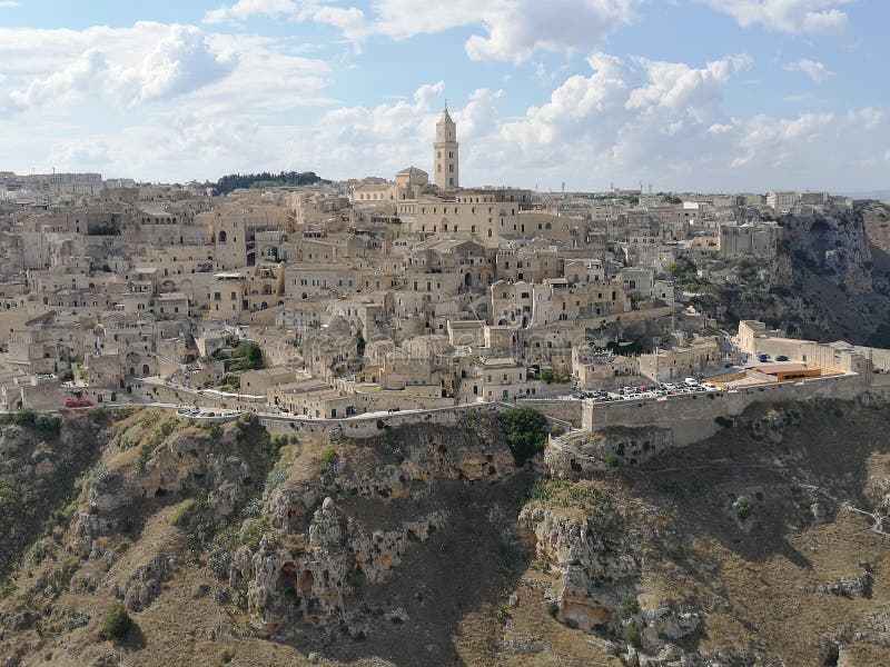 Matera City View in a Middle of August Stock Photo - Image of month ...