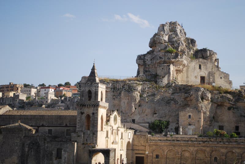Matera: Unesco Heritage Called Sassi Stock Image - Image of ruins ...