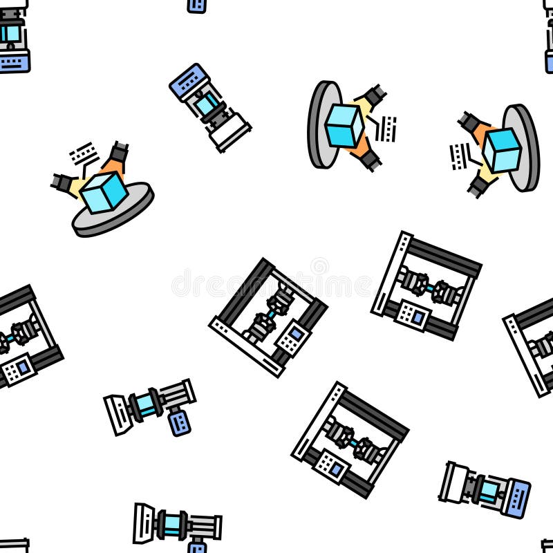 Material Construction Engineer Vector Seamless Pattern Stock Vector ...