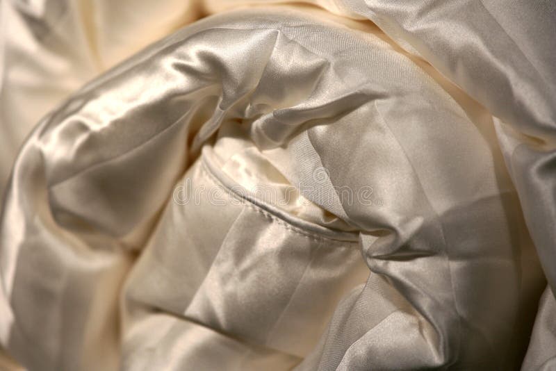 Material de seda del Duvet imagen de archivo. Imagen de detalle - 6533313