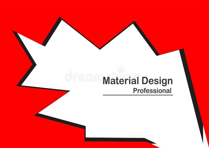 Material Design Background in Red Color. Stock Vector - Illustration of ...