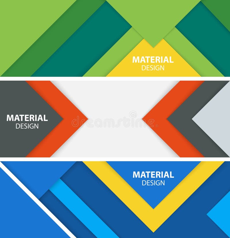 Material design banners stock vector. Illustration of backdrop - 92885500
