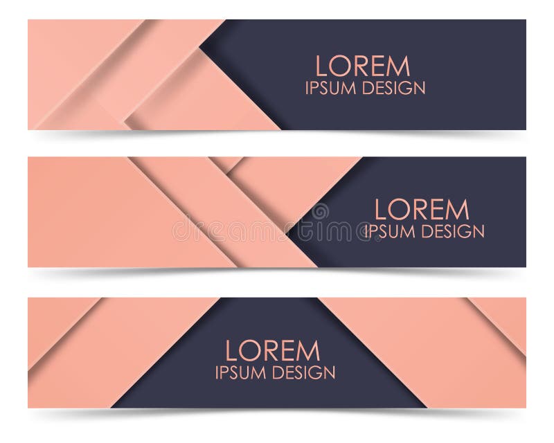 Material Design Business Banner Stock Illustration - Illustration of ...