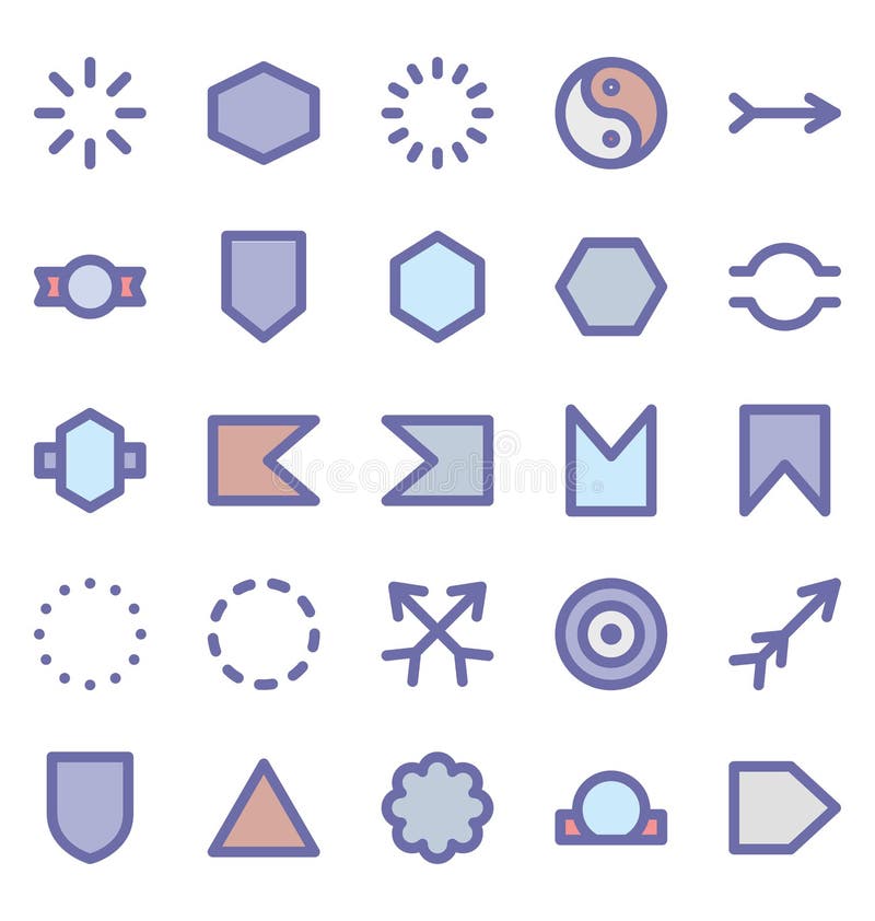 Material Design Isolated Vector Icon Pack that Can Easily Modified or ...
