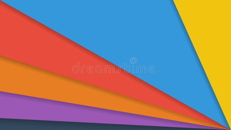 Material Design Sheets of Color Paper Stock Vector - Illustration of ...