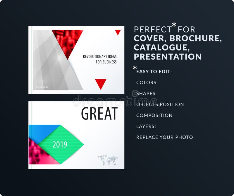 Material Design Style Presentation Template with Colourful Rectangles ...