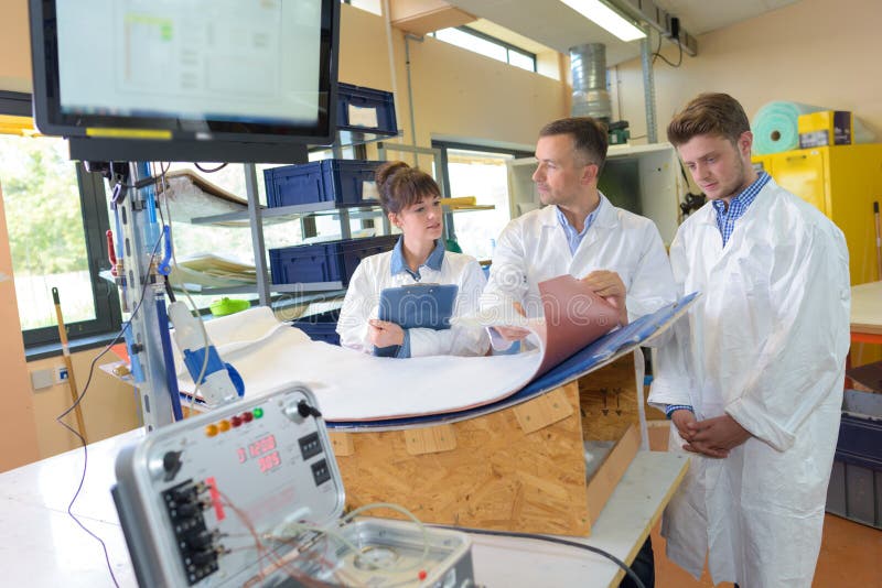 Material Engineers and Sheet Stock Image - Image of discover, magnetic ...